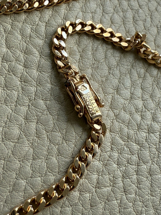 25 gram 18k Gold Chubby Curb Link Chain Necklace - Swedish Vintage - 1 ...