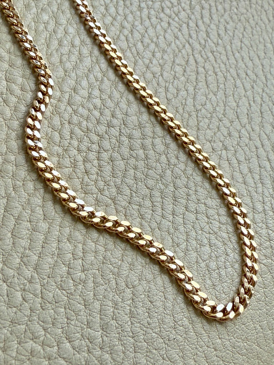 25 gram 18k Gold Chubby Curb Link Chain Necklace - Swedish Vintage - 1 ...