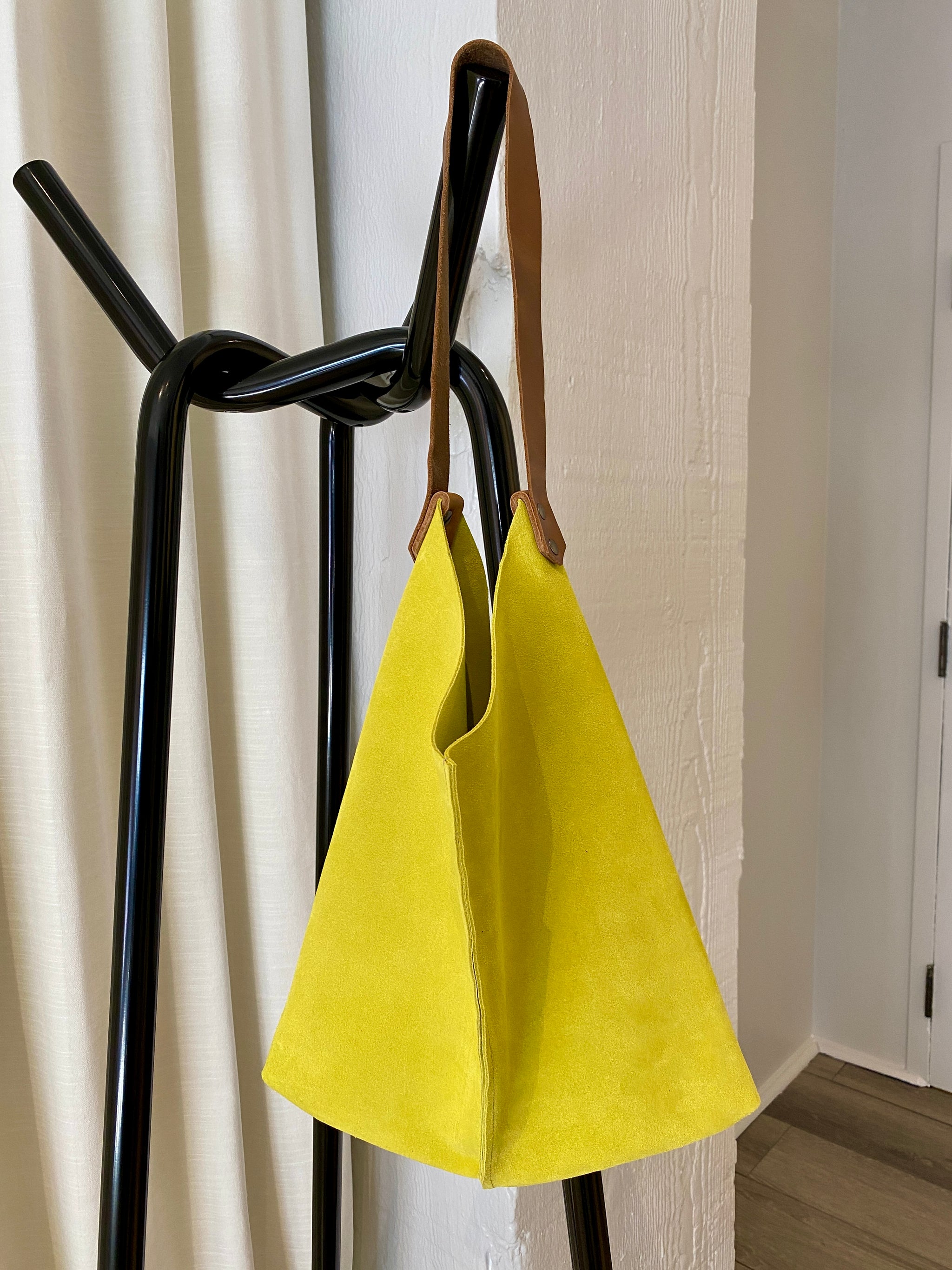 Assorted pieces - Yuzu yellow-green suede – penelopepenelope